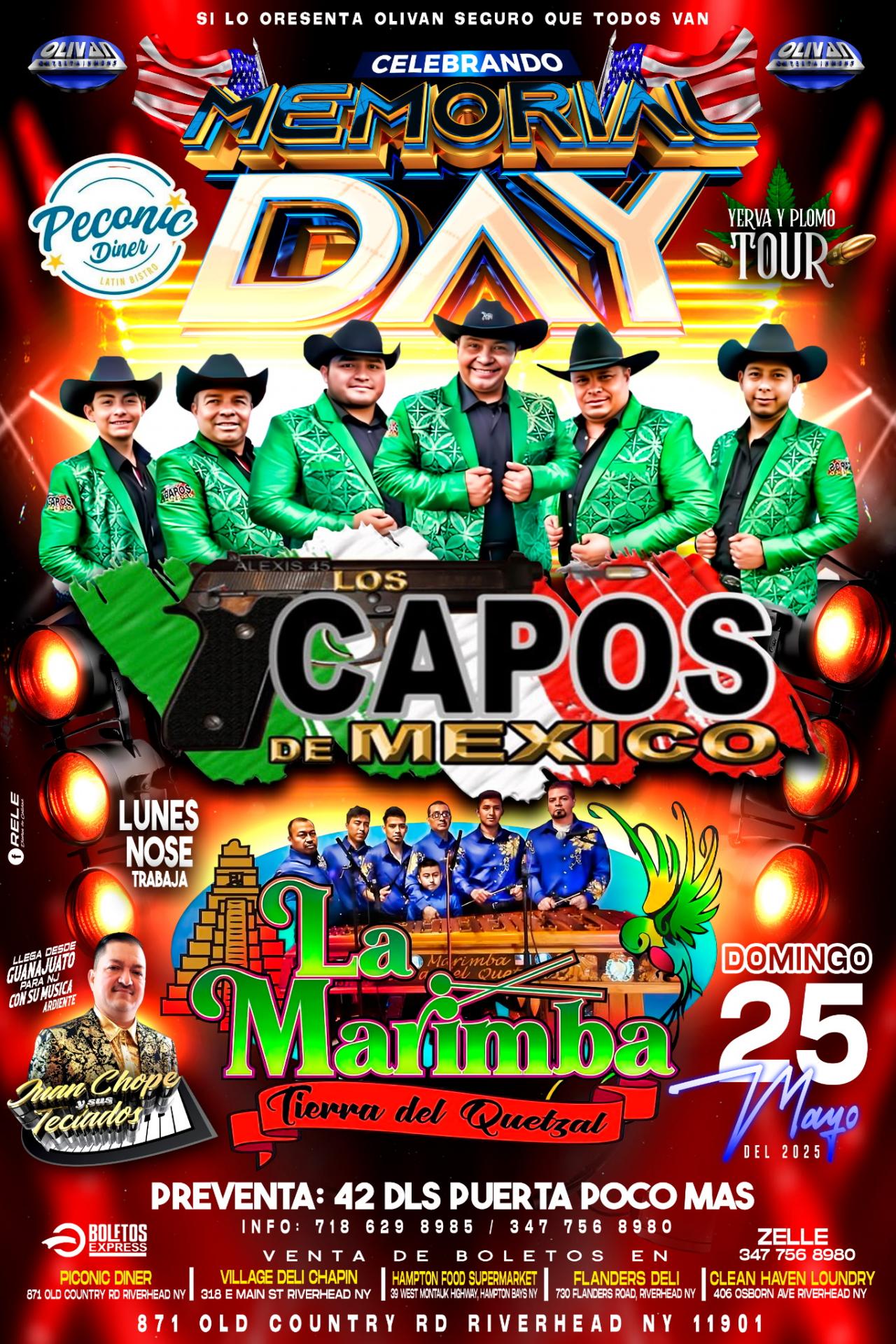 Los Capos De Mexico, Marimba Tierra De Queztal, Juanchope Y Sus ...